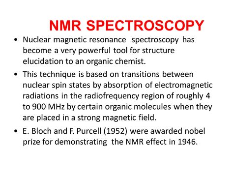 Nmr Spectroscopy Nuclear Magnetic Resonance Pdf
