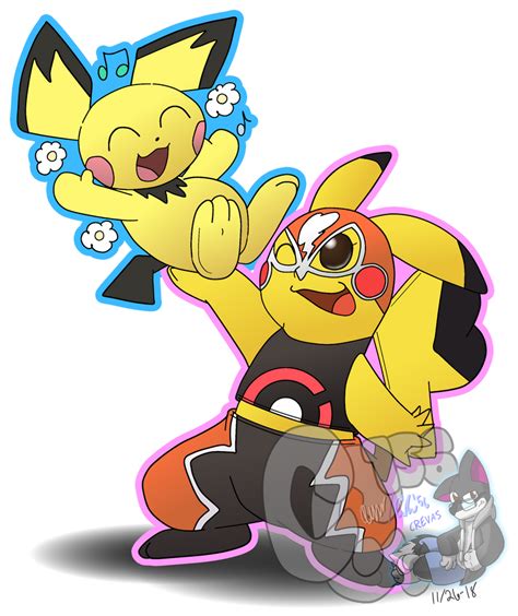 Pikachu Libre And Pichu By Secretstash151 On Deviantart