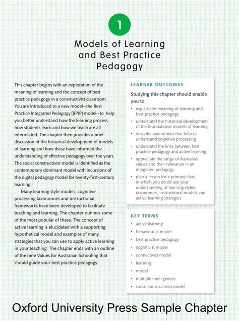Pdf Models Of Learning And Best Practice Pedagogy · Multitude Of