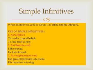 Finite And Non Finite Verbs PPTX