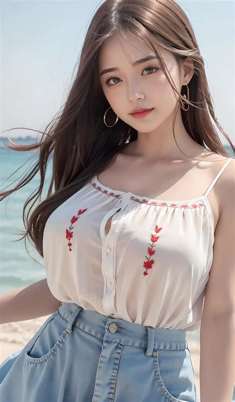 长发女孩，主页大量美女可同款 无界ai