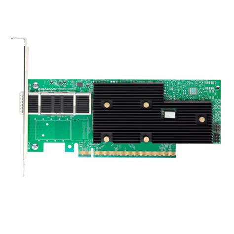 Broadcom® Bcm957608 P1400gdf00 Ethernet Network Interface Card 400g Single Port Qsfp112 Dd