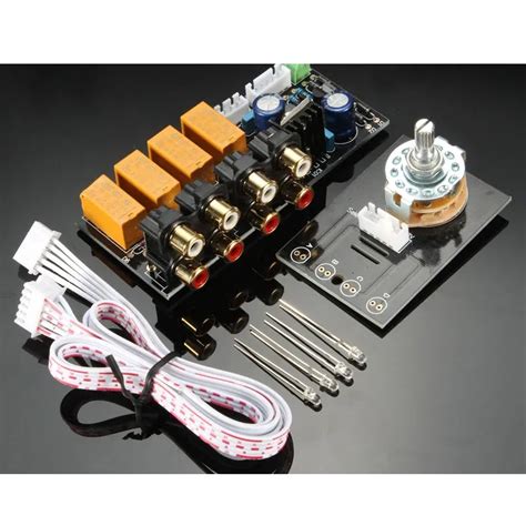 Amplifier Audio Stereo Relay Ways Signal Selection Input Board For Audio Amplifier Sound