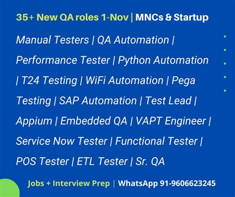 Software Testing Studio On Linkedin Jobs Qa Whatsapp Gethired