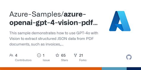 Github Azure Samplesazure Openai Gpt 4 Vision Pdf Extraction Sample This Sample Demonstrates
