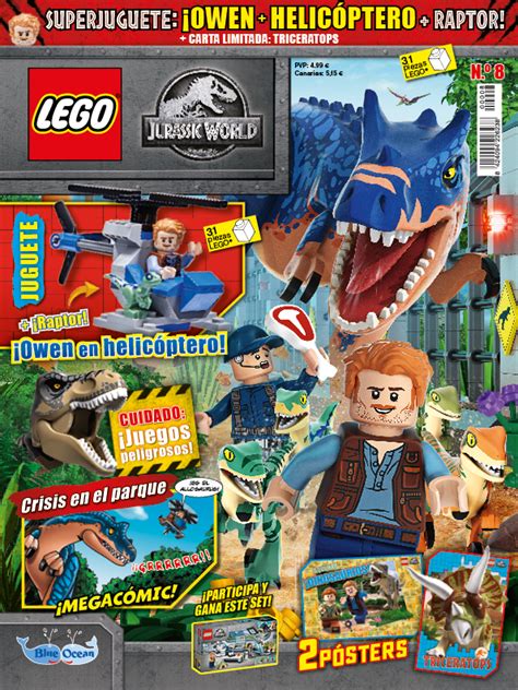 Jurassic World 2019 Blue Ocean Lego 8 Ficha De Número En Tebeosfera