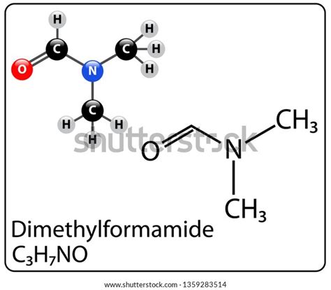 Dimethylformamide Molecule Structure Stock Vector Royalty Free 1359283514 Shutterstock