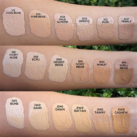 Double Wear Swatches Estee Lauder Double Wear Foundation Estee