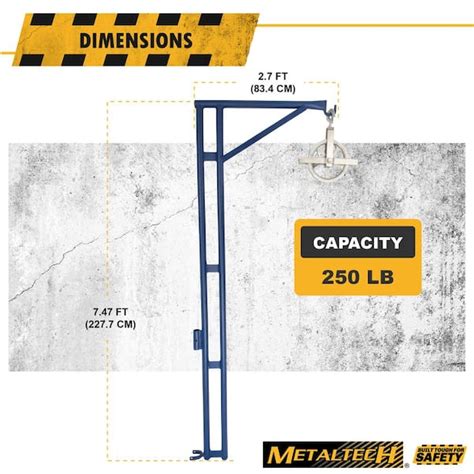 Buy 90 In Steel Hoist Post And Gin Block Pulley Kit Scaffolding