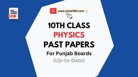 10th Class Physics Past Papers 2018 2025 Punjab Boards Ustad360
