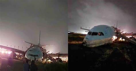 대한항공 여객기 필리핀 세부공항서 착륙 중 활주로 이탈 반파 사고 Newsnack