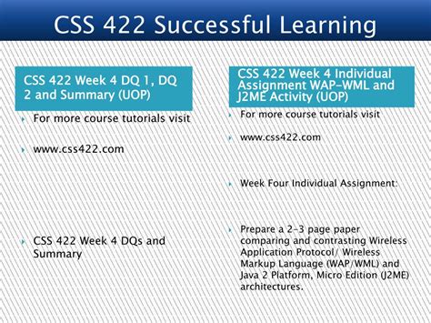 ppt css 422 successful learning css422dotcom powerpoint presentation