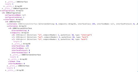 Javascript Web Usb Transfer Data From Device To Browser Not Working