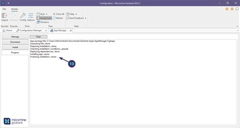 Manually Upgrade App Manager Micromine Geobank