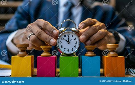 Benchmarking Or Product Life Cycle Concept Businessman Compare Or Plan