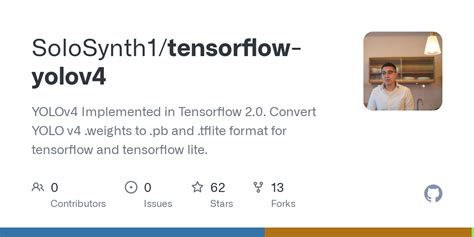 Github Solosynth1tensorflow Yolov4 Yolov4 Implemented In Tensorflow