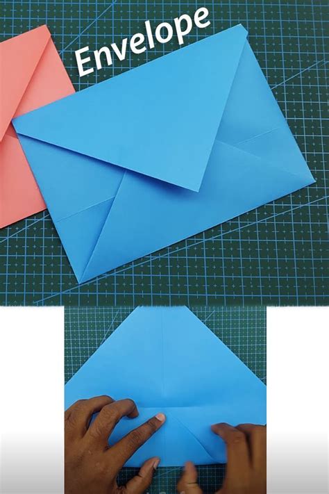 Envelope Making With Paper No Glue Tape And Scissors At Home In Envelope Diy Paper