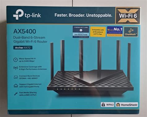 Tp Link Ax5400 Dual Band 6 Stream Gigabit Wi Fi 6 Router Computers And Tech Parts And Accessories