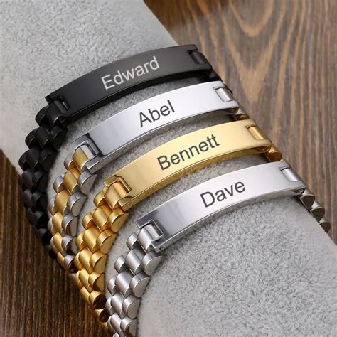 Bracelet For Men Engraved