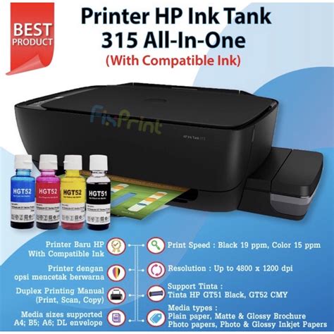 Jual Printer HP 315 All In One Second Like A New Shopee Indonesia