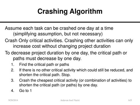 Ppt Project Crashing Powerpoint Presentation Free Download Id4609041