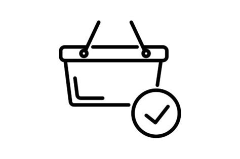 Thin Line Shopping Cart Icon Graphic By Deniprianggono78 · Creative Fabrica