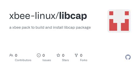 GitHub Xbee Linux Libcap A Xbee Pack To Build And Install Libcap Package