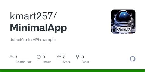 GitHub Kmart MinimalApp Dotnet MiniAPI Example