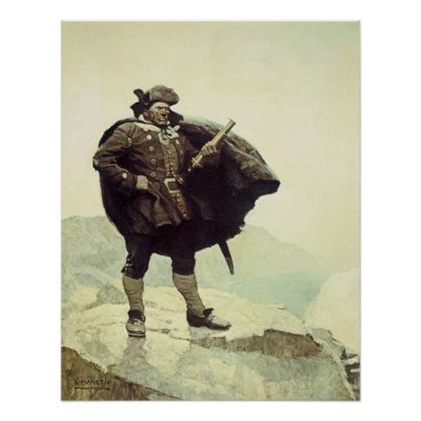 Vintage Pirates Captain Bill Bones By Nc Wyeth Poster Nc Wyeth