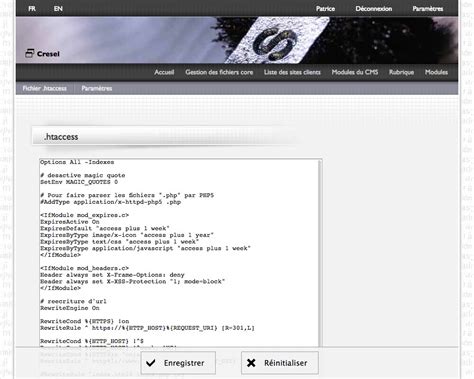 Module Htaccess Version 02