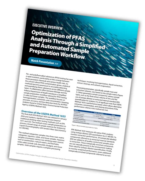 Optimization Of Pfas Analysis In Fish Tissue Samples Through A Simplified And Automated Sample