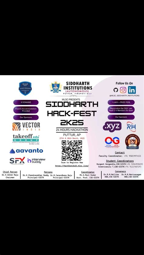 Siddharthhackfest2k25 Quest Hackathon Siddharthinstitute