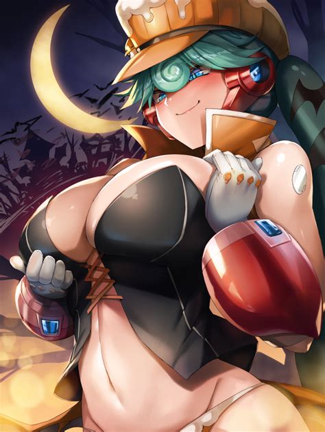 Rule 34 Android Big Breasts Breasts Crescent Crescent Moon Female Halloween Marino X Dive