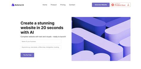 Butternut AI Create AI Websites In 30 Seconds Trending AI Tools