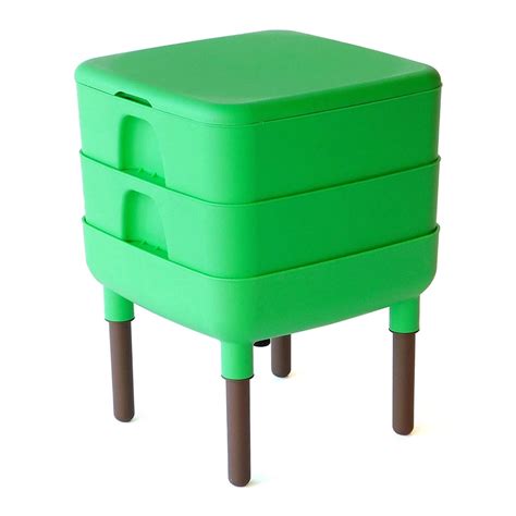 Fcmp Outdoor The Essential Living Worm Composter 6 Gal Composting Bin