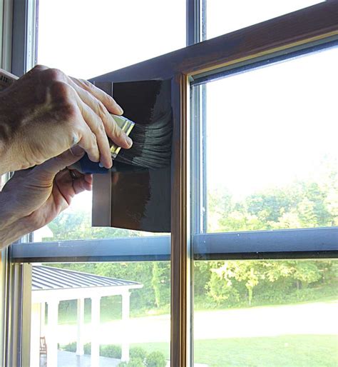 How To Paint Windows Black No Taping Required Plank And Pillow