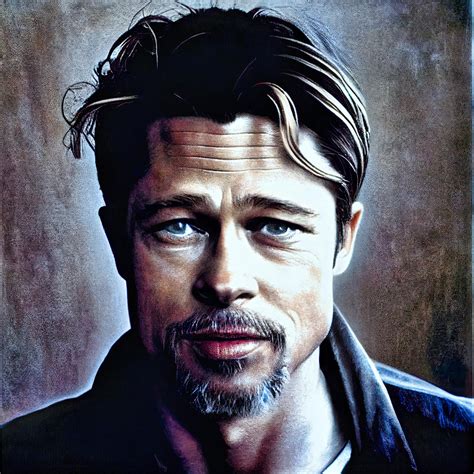 Portrait Of Brad Pitt By Ghostygrm On Deviantart
