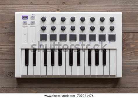 Midi Keyboard Pads Faders Stock Photo 707021476 Shutterstock