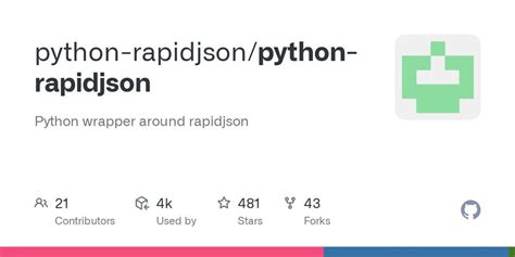 Python Rapidjson Wrapper For A Very Fast Native Json Parsergenerator