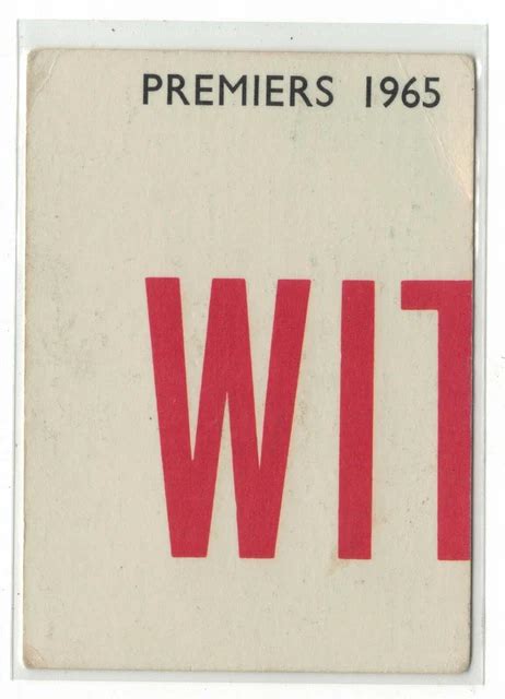 Scanlens 1968 1968b Vfl Footy Football Card Tony Polinelli Geelong Cats