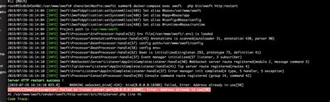执行 php bin swoft restart 会重启失败 Issue swoft cloud swoft GitHub
