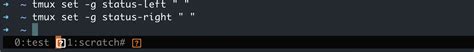 Clear Tmux Status Bar Completely Unix Linux Stack Exchange