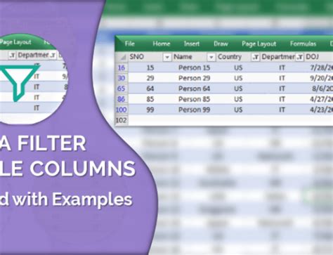 Vba Autofilter Excel Filter Explained With Examples