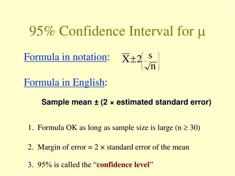 Ppt Confidence Intervals Powerpoint Presentation Free