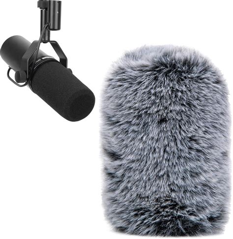Sunmon Pop Filter For Shure Sm7b Microphone Furry