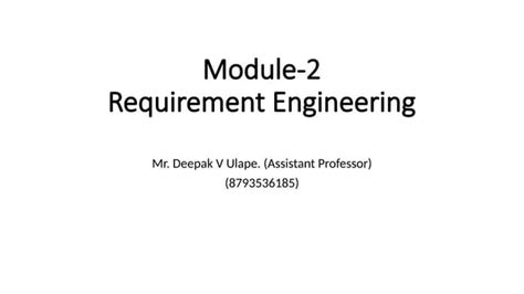Requirement Engineering Types Of Requirement Ppt