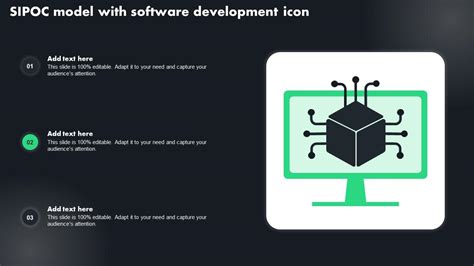 Sipoc Model With Software Development Icon Ppt Template