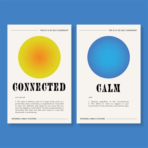 Ifs 8 Cs Of Self Leadership Poster Series Printable Digital Downloads Etsy