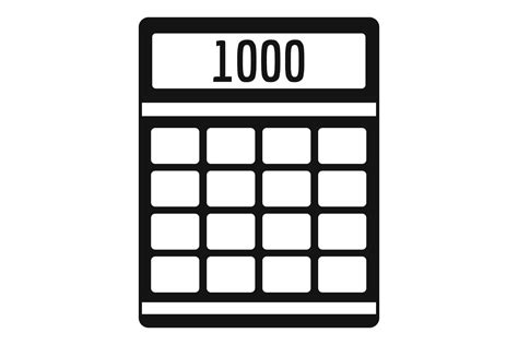 Tax Calculator Icon Simple Style Graphic By Anatolir56 · Creative Fabrica