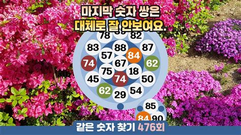 같은숫자찾기 476회 마지막 숫자 쌍은 대체로 잘 안보여요 같은숫자찾기 퀴즈 치매예방퀴즈 두뇌운동 Number Search Quiz 脳トレ 数字探し